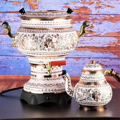 New Rose Flower Royal Lump Model Electric Copper Samovar 1461 » Buy ...