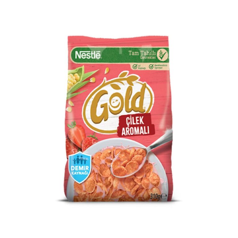 Nestle Gold Sereal Sarapan Gandum Utuh & Jagung Rasa Stroberi 310 gr ...