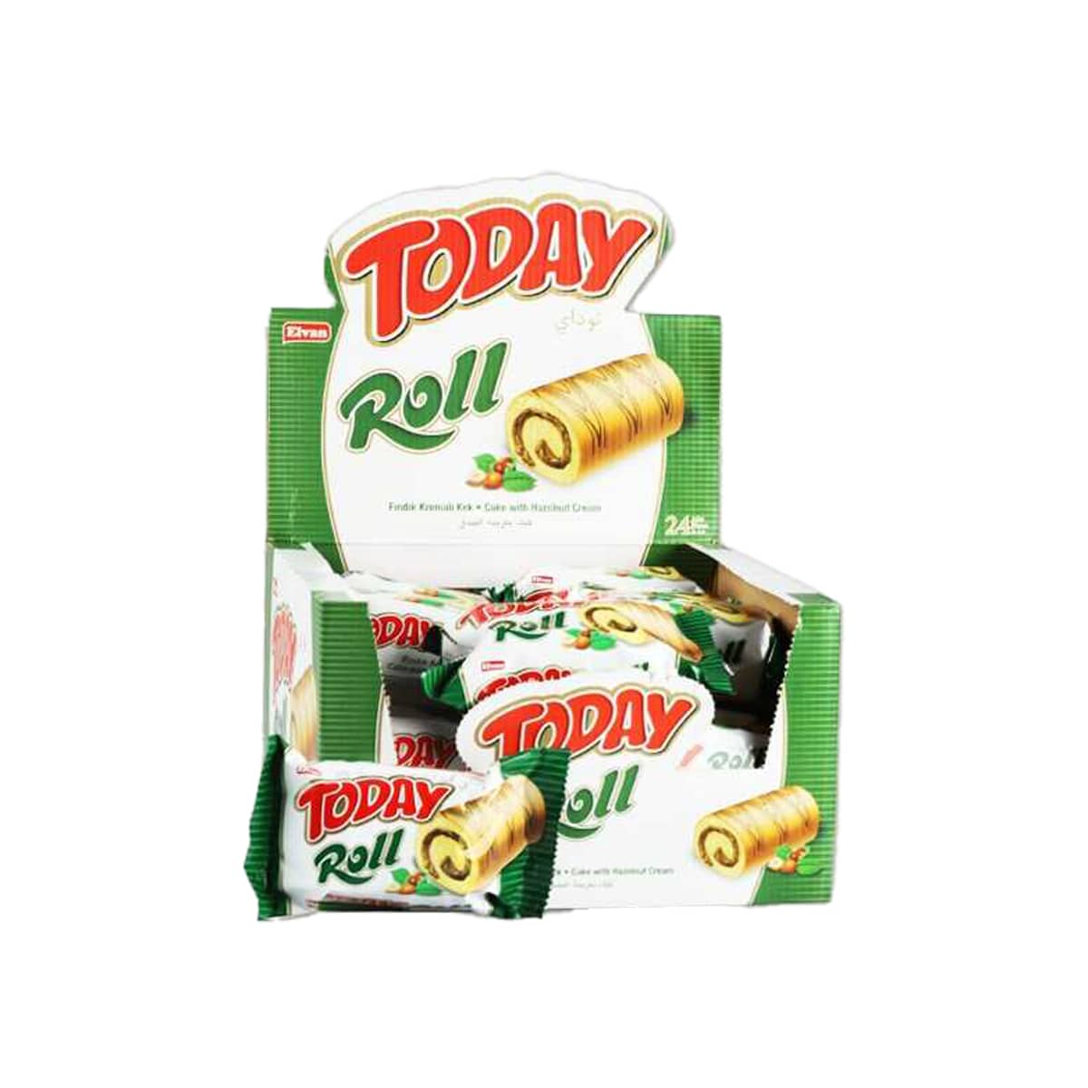 Elvan Elvan Today Swiss Roll Cake with Hazelnut Cream in Box 35 gr (1 ...
