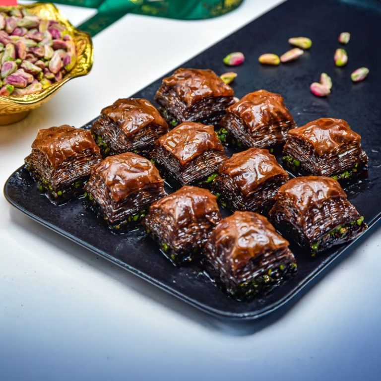 Chocolate Baklava with Pistachio Hafiz Mustafa • Grand Bazaar Istanbul